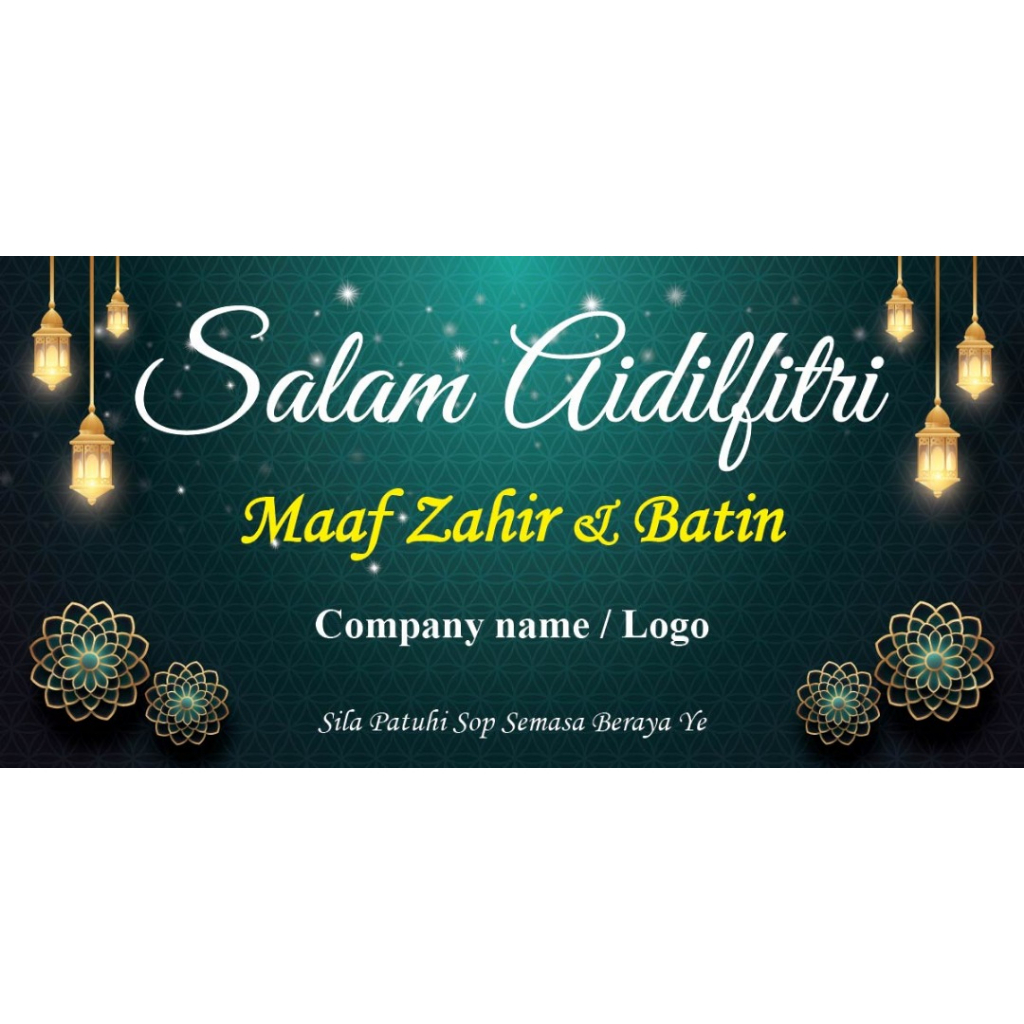 Hari Raya Aidilfitri Decoration / Banner Hari Raya - Promosi Hebat ...