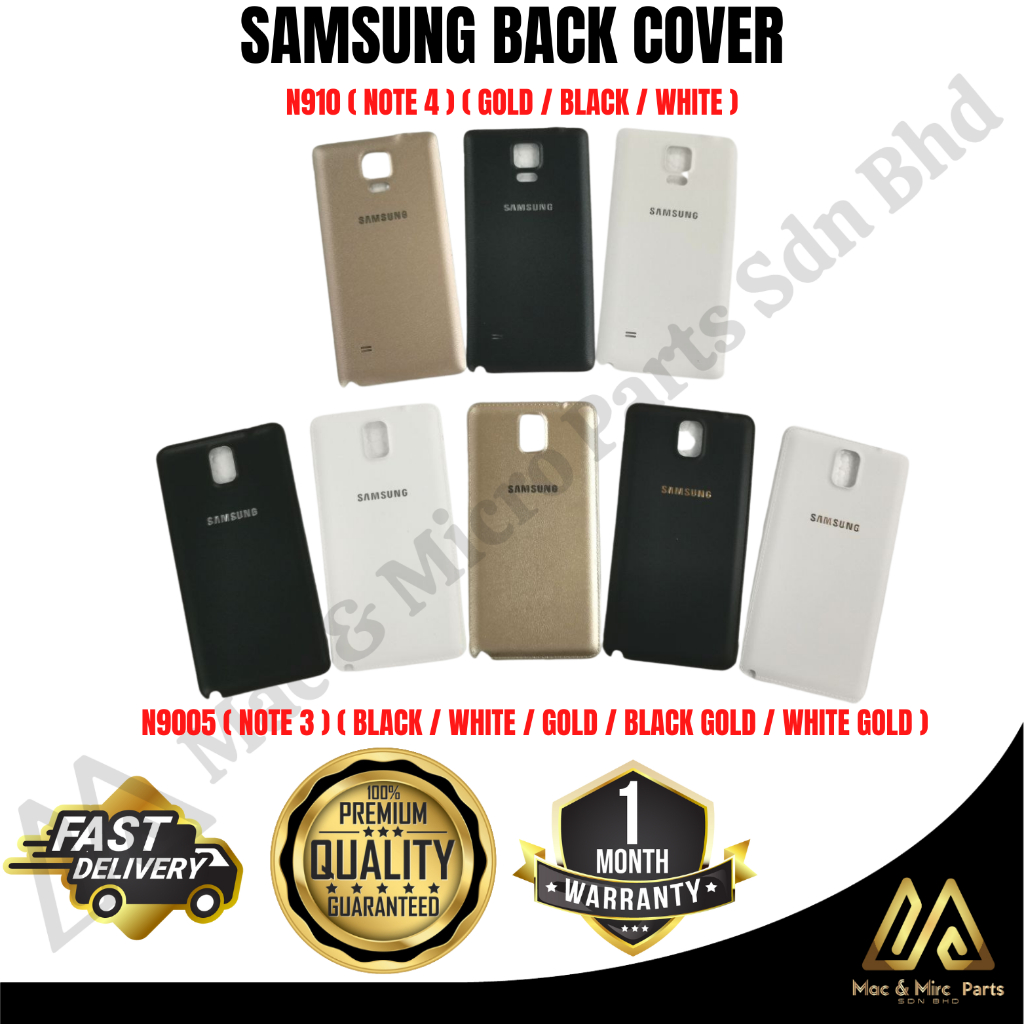 SAMSUNG N910 ( NOTE 4 ) / N9005 ( NOTE 3 ) BACK COVER ( READY STOCK ...