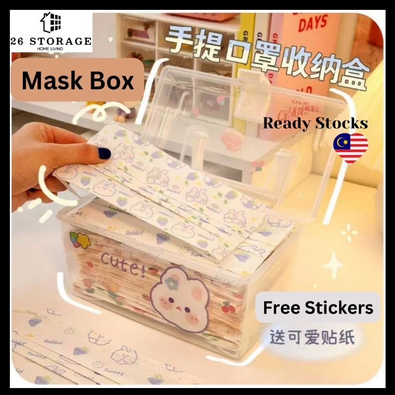 Desktop Mask Storage Box Dust Proof Mask Storage Box Jewellery Box ...