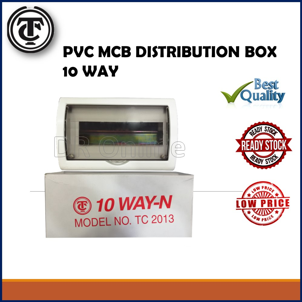 TC MCB PVC DB Box / MCB Distribution Box 10 Way PVC | Shopee Malaysia