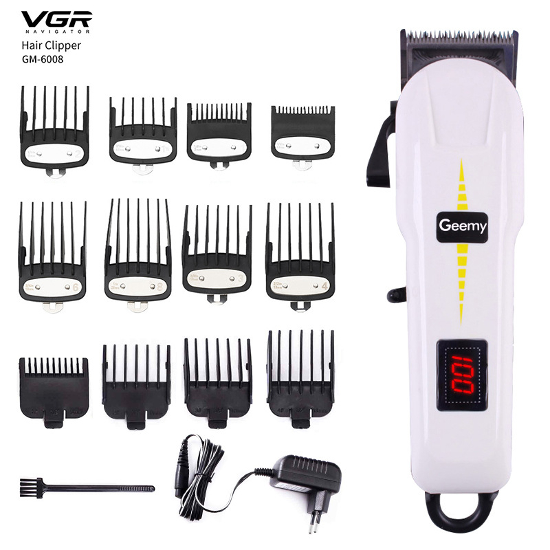 Geemy GM6008 Waterproof Electric Hair Trimmer Mustache Trimmer Cordless ...