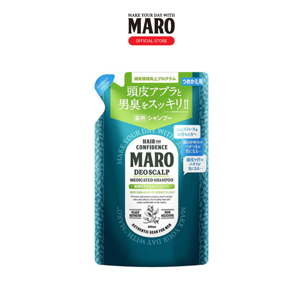 Maro Hair Shampoo - Deo Scalp Refill Pack (400ml) | Shopee Malaysia