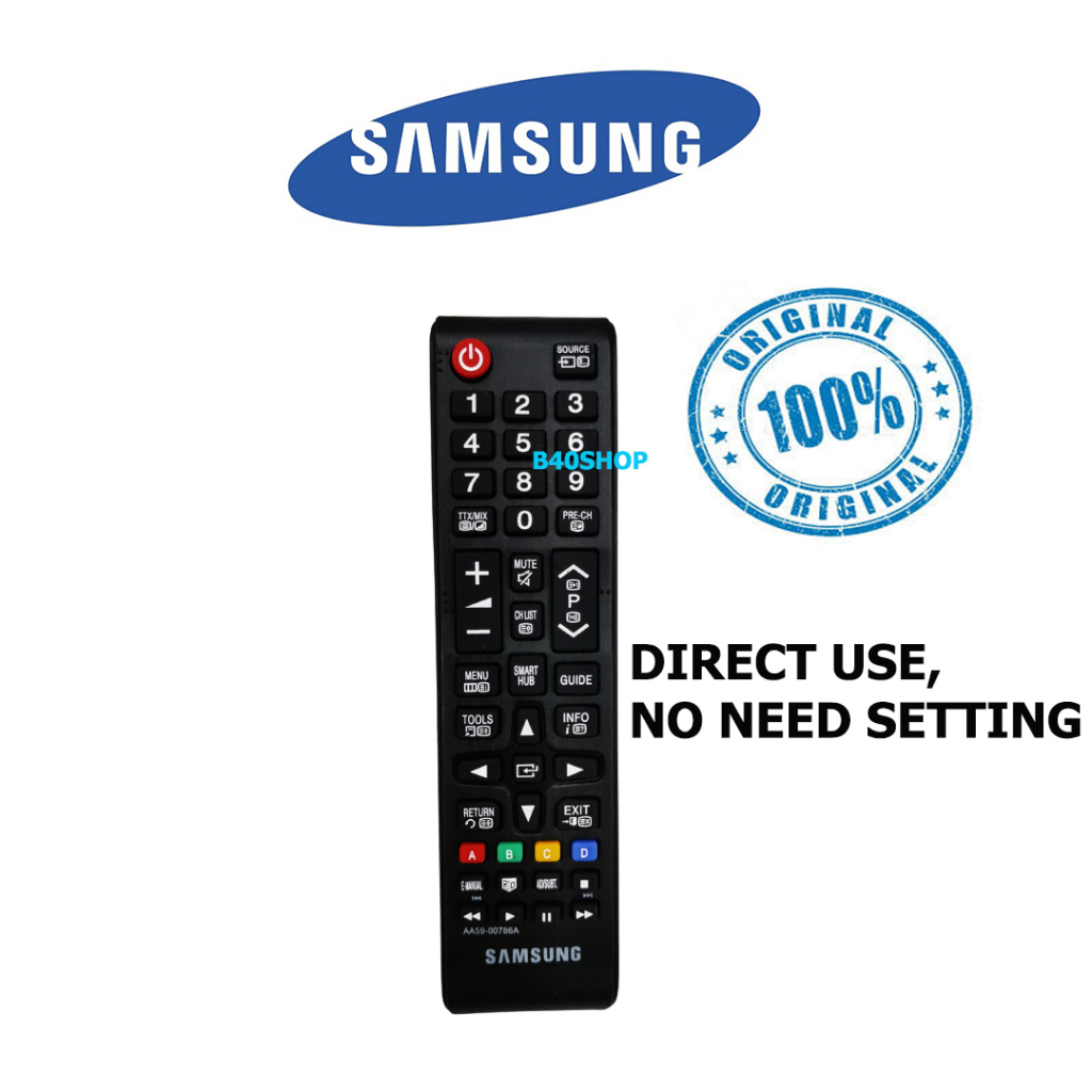 Original Samsung Lcd Led Tv Remote Control Shopee Malaysia