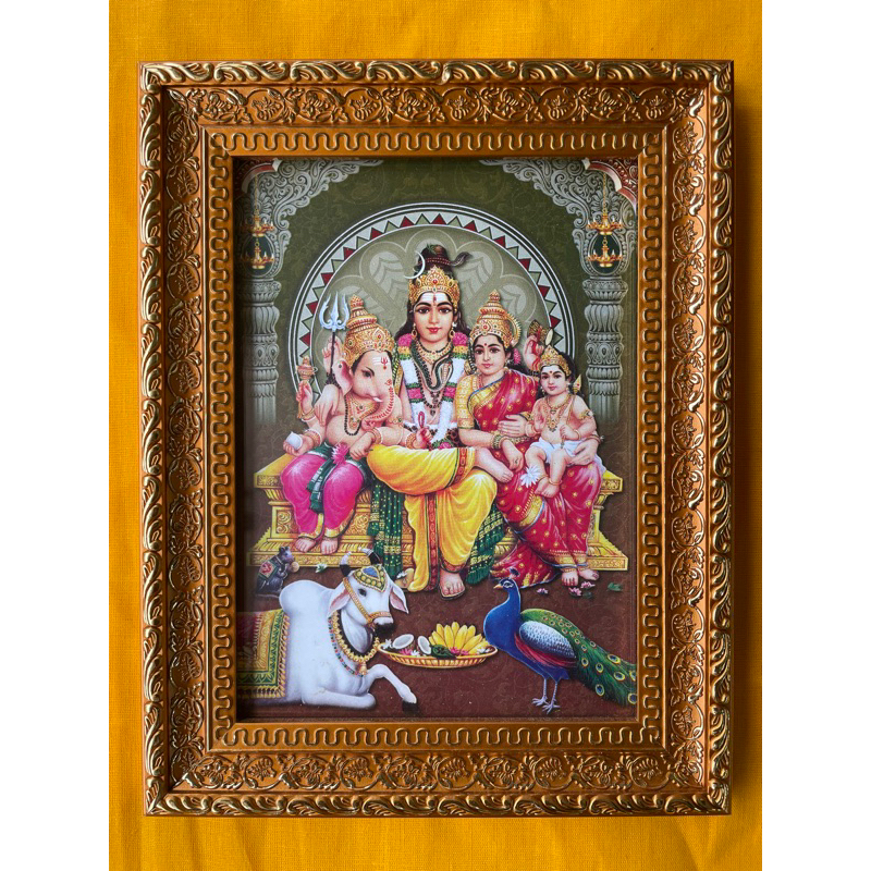 Sivan Family Photo with gold frame - Shri Sai Jothy Store | Shopee Malaysia