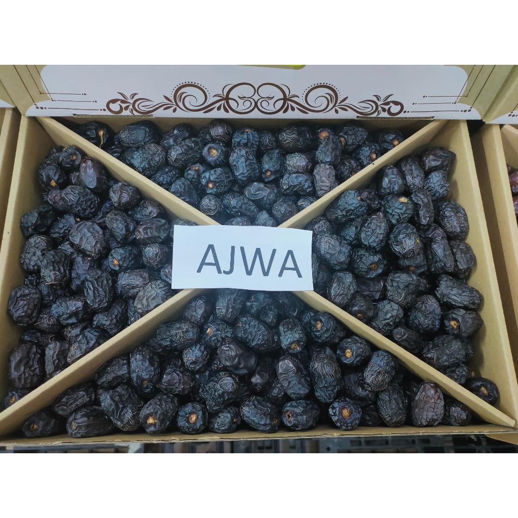 PROMOSI Ajwa Madinah (5kg) FRESH Grade /VIP /mix large/AA/A/-- 5kg Box ...