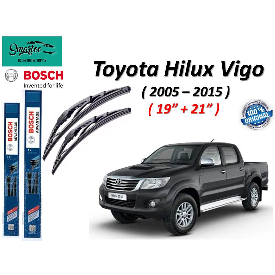 Bosch Advantage Wiper Blade For Toyota Hilux Vigo Year 2005 - 2015 ( 19" + 21" ) | Shopee Malaysia
