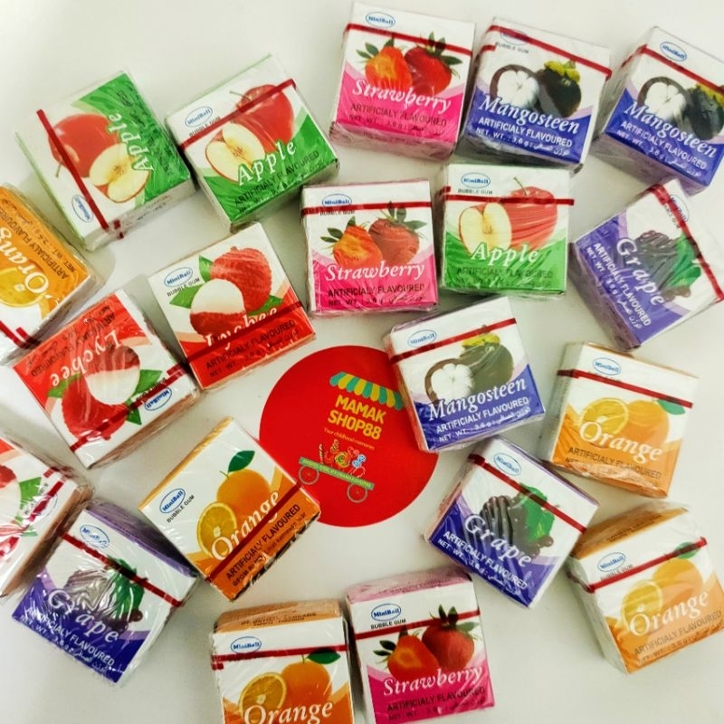 10pcs MiniBall Assorted Bubble Gum / Gula Getah (HALAL) | Shopee Malaysia