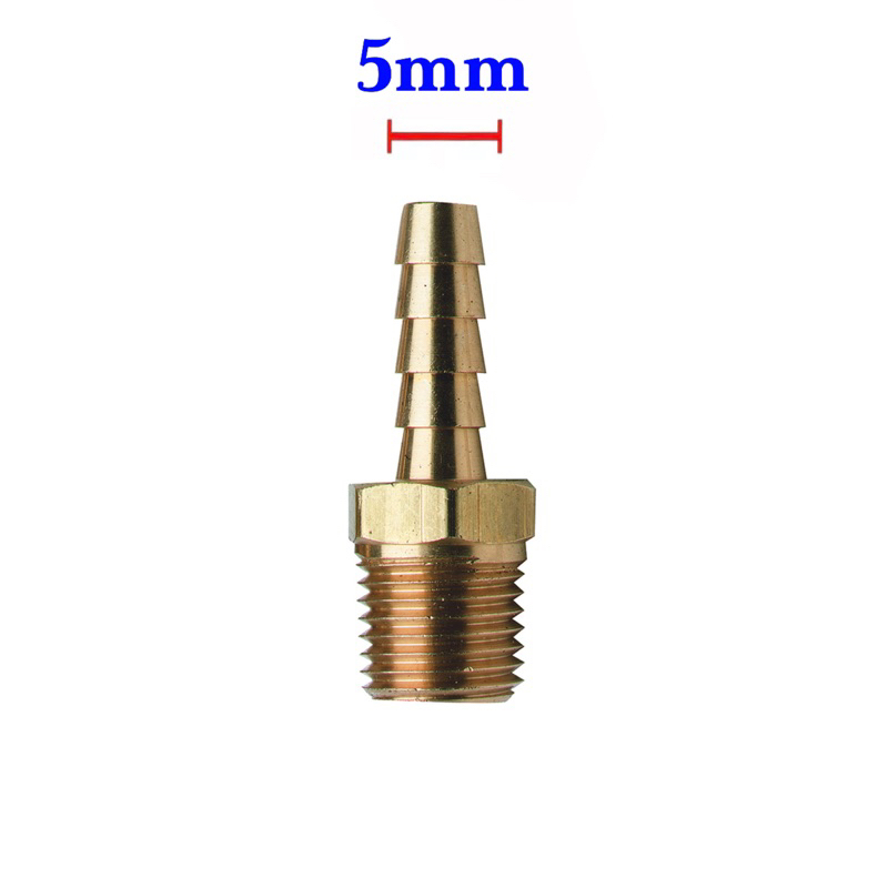 Brass Fitting 5mm 6mm 8mm 10mm 13mm Male Tail Barb Hose Barb Hose ...