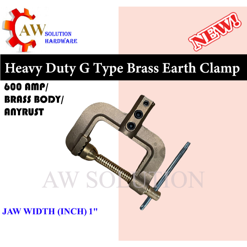 600 Amp Heavy Duty Brass G Type Earth Clamp | Shopee Malaysia