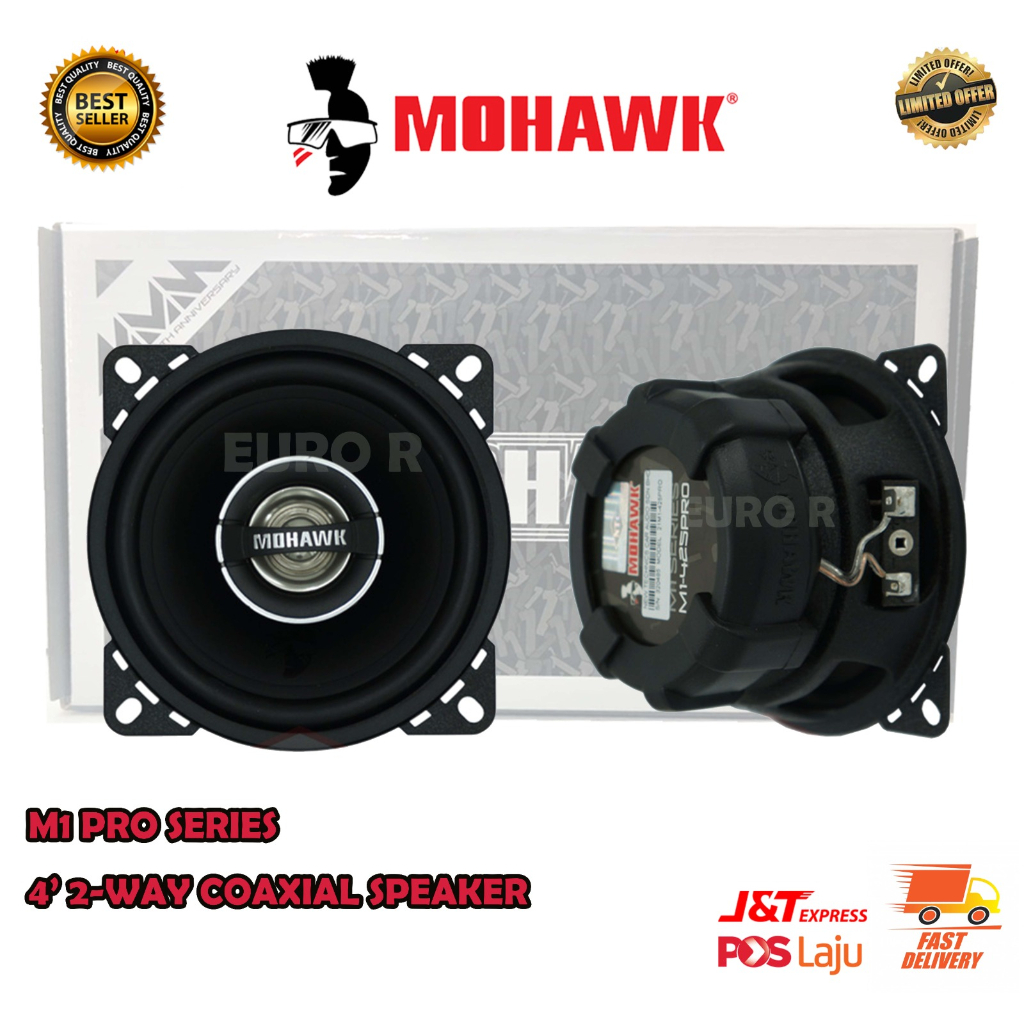 MOHAWK M1 PRO SERIES 4' 2-WAY COAXIAL SPEAKER [21M1-425PRO] (1 SET ...