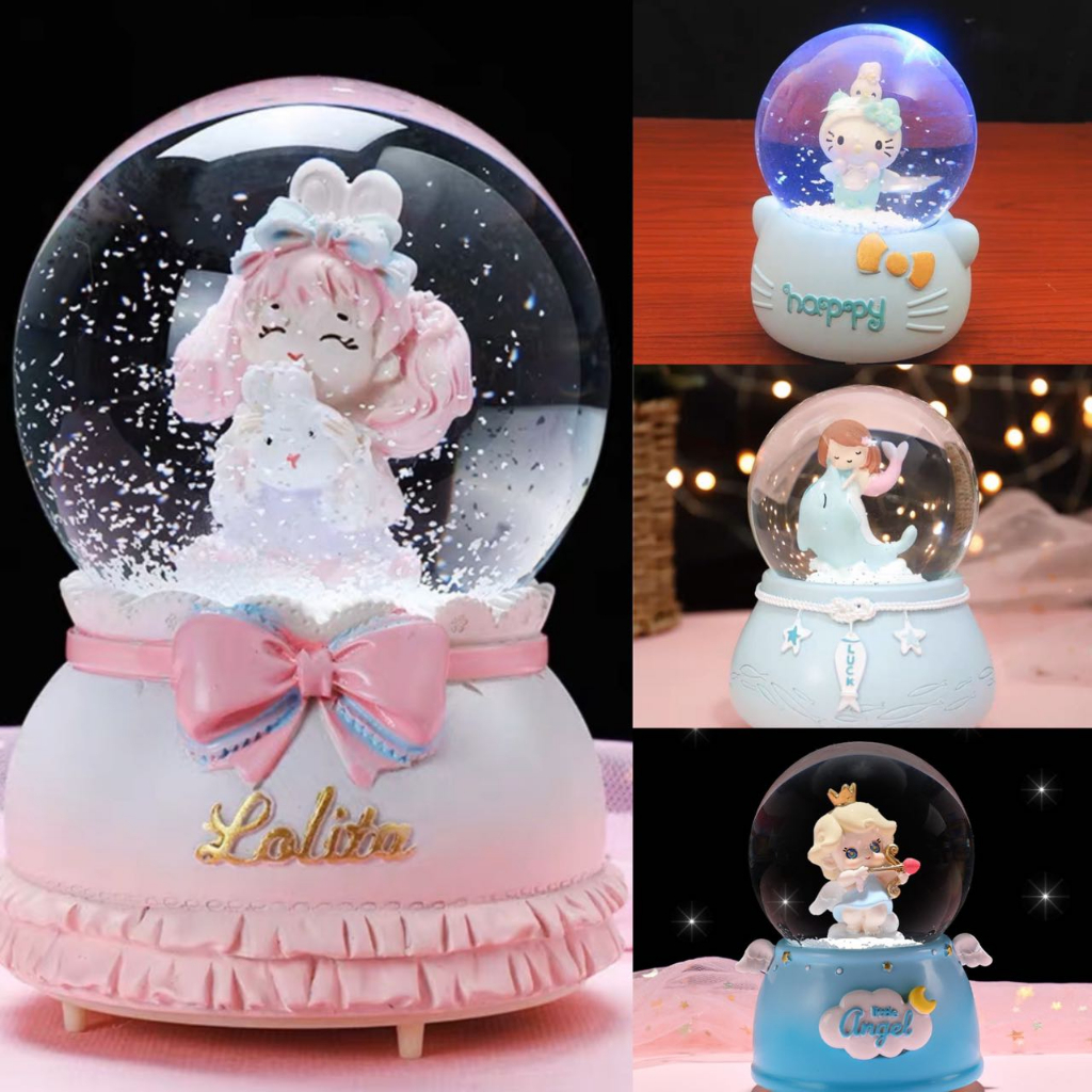 CTB 01 - Crystal Ball Floating Snowflake Water Ball / Bola Kristal ...