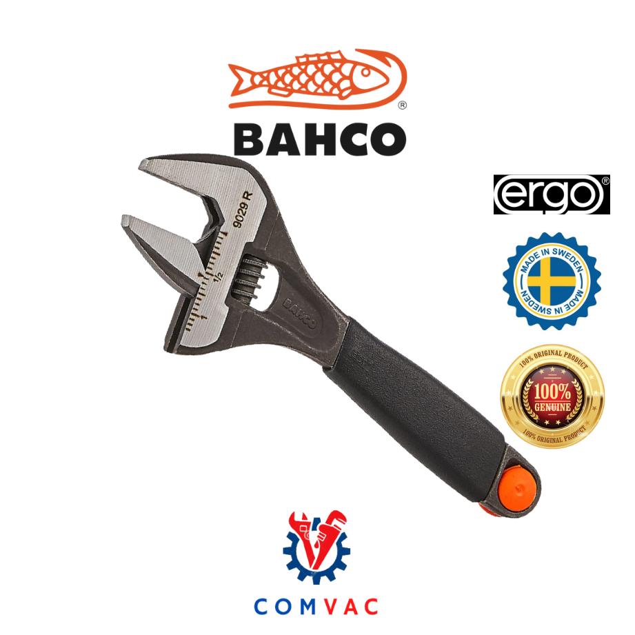 [ʀᴇᴀᴅʏ ꜱᴛᴏᴄᴋ] Bahco 9029 6" Wide Mouth Adjustable Wrench Spanner ...
