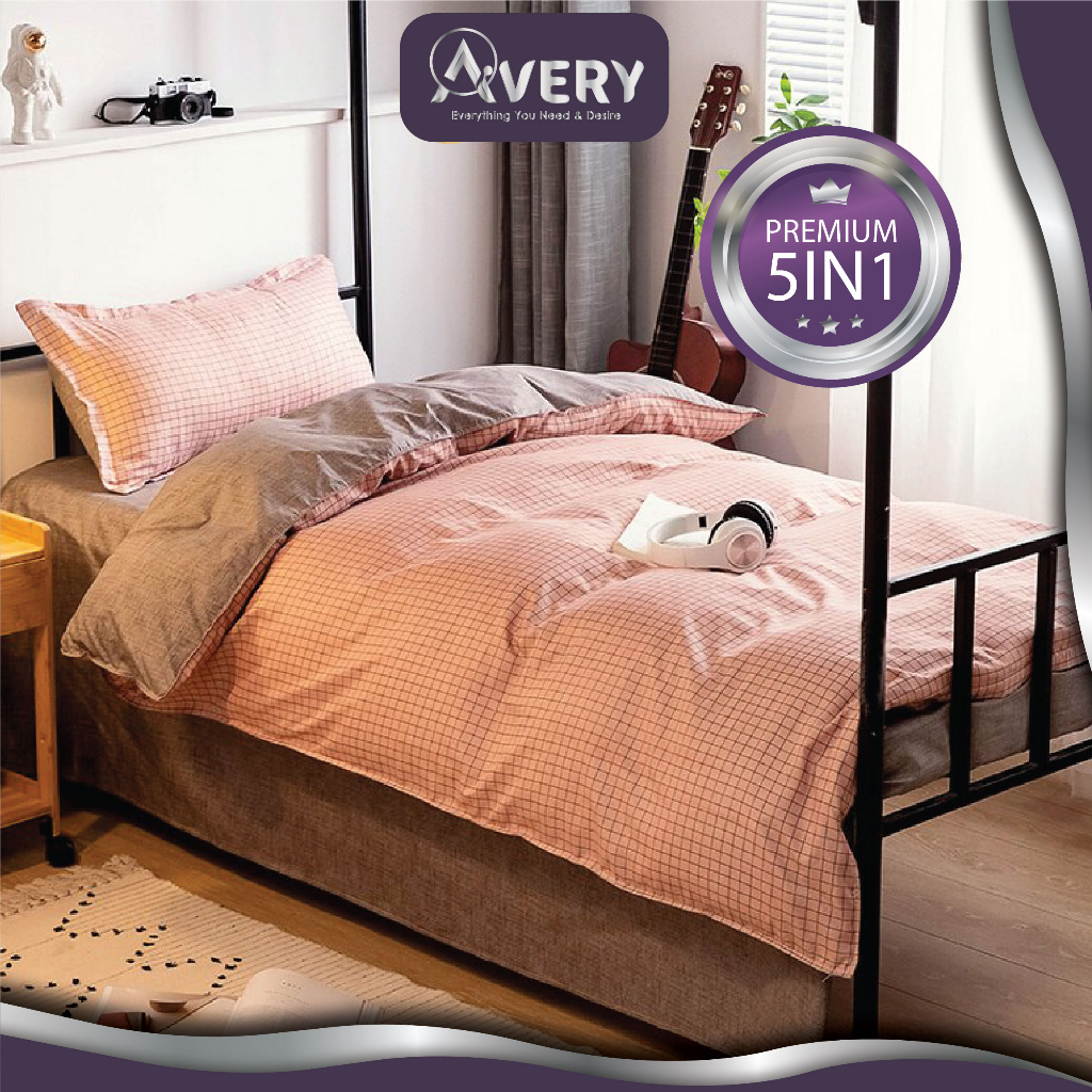 HOT CADAR SINGLE&SUPER SINGLE 5D SET (5IN1) COMFORTER TEBAL | READY ...