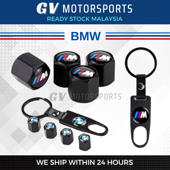 READY STOCK BMW Valve Metal Tyres Tire Valve Caps Anti-theft Air Dust ...