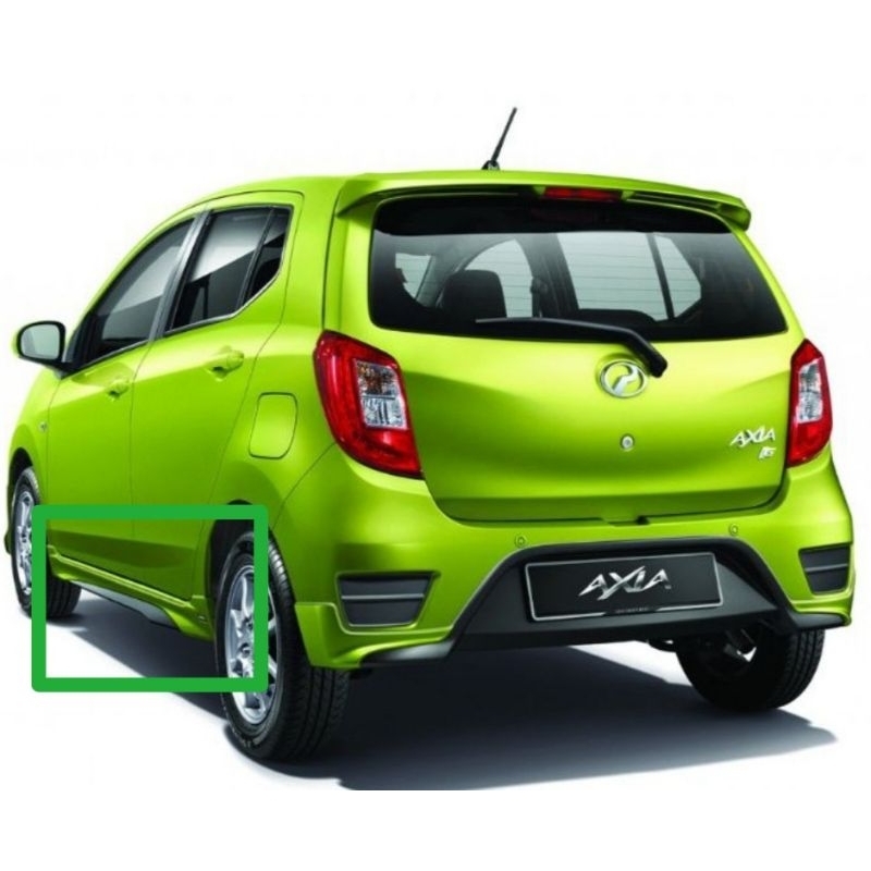 PERODUA AXIA GEAR UP 2014-2017 SIDE SKIRT LEFT/RIGHT HAND SIDE ONLY(ABS ...
