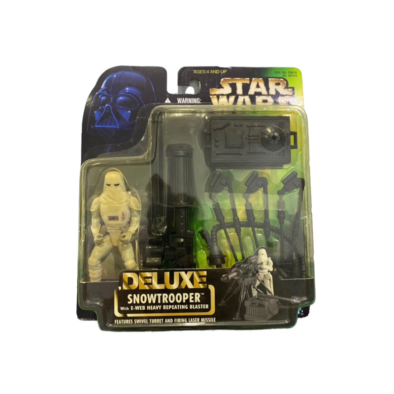 Star Wars Deluxe Snowtrooper with E-Web Heavy Repeating Blaster ...