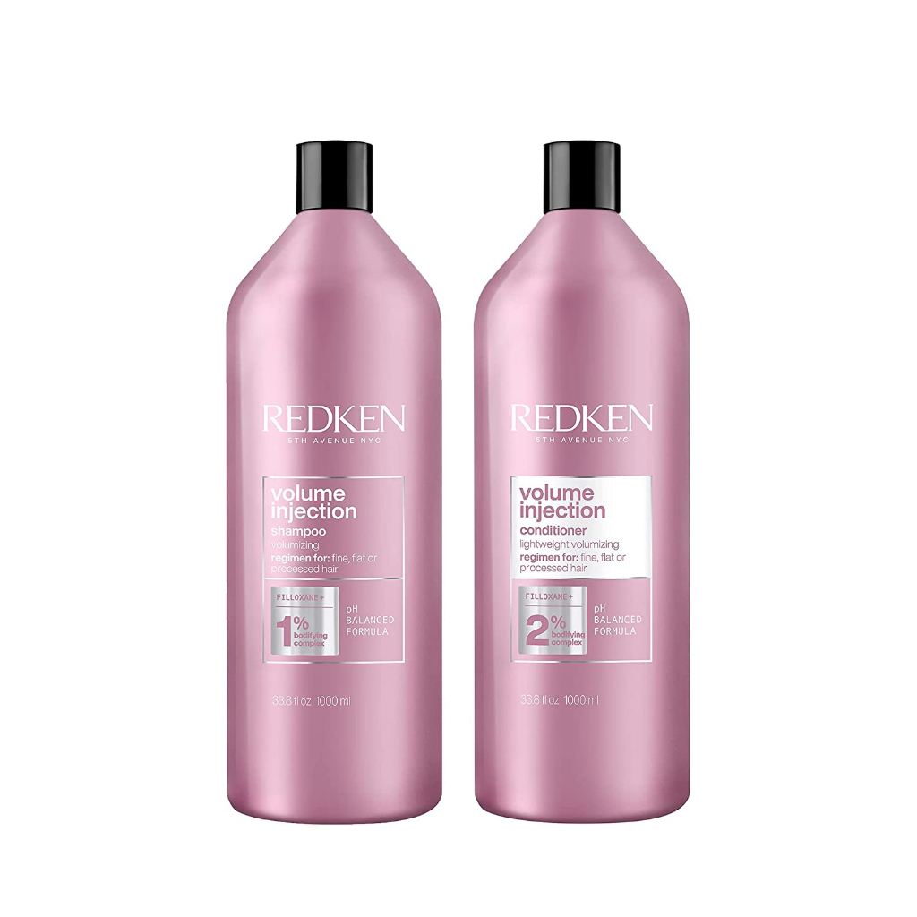 Redken Volume Injection Shampoo & Conditioner | Hair Volumizer For Fine ...