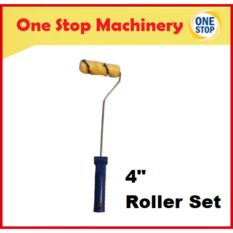 16" x 4" Paint Roller Set / berus / 4 inci inch / gelek cat / roler ...
