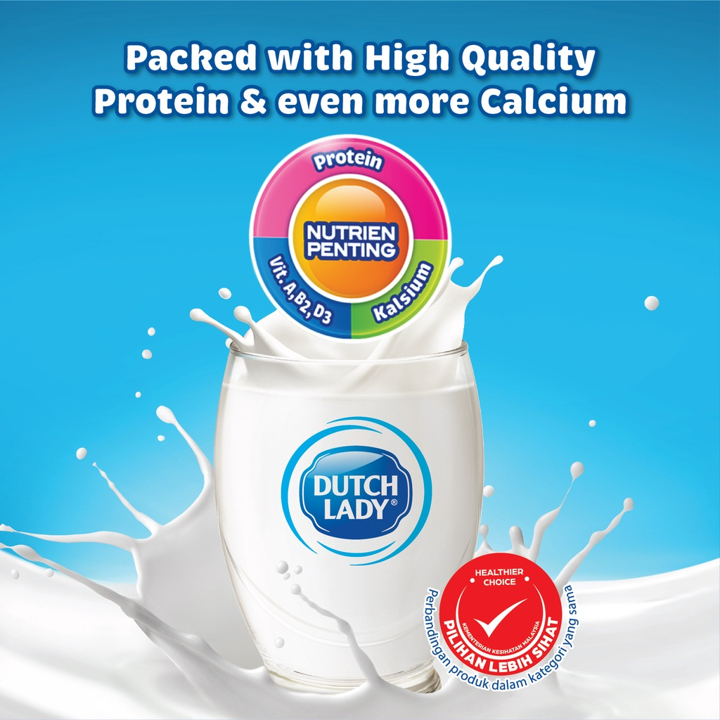 [Bundle of 3] Dutch Lady UHT Milk Full Cream (1L x 4)[Exp 26 Jul 2026 ...