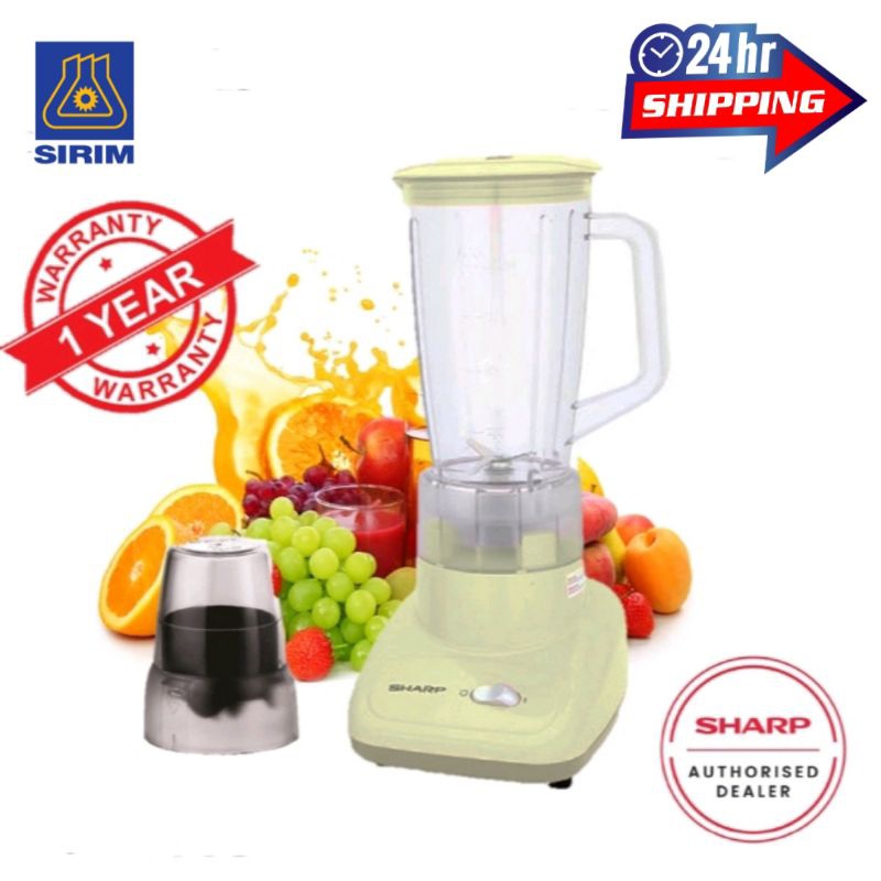 Sharp Blender With 1.0 Litre Jug & Dry Mill Safety Switch Made In Malaysia 250W EM110 | Shopee ...