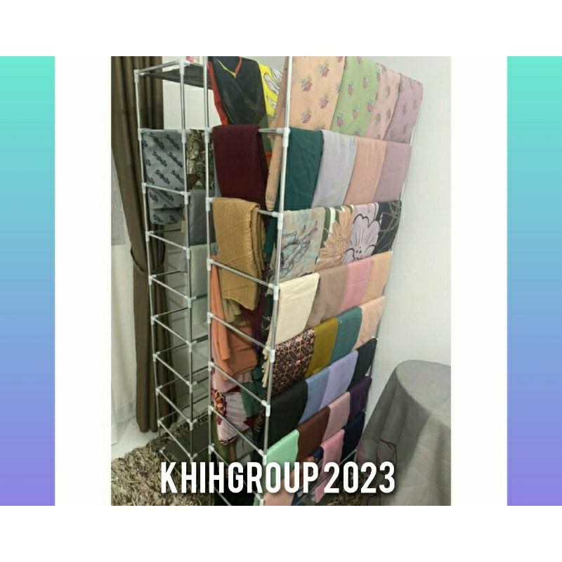 Rak Serbaguna/Rak Tudung (BerSegi 4 Tapak), Rak Tudung kukuh dan Stabil ...