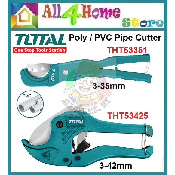 TOTAL TOOLS 3-35mm PVC Pipe Cutter Plumbing Tool PVC Cutter Heavy Duty ...