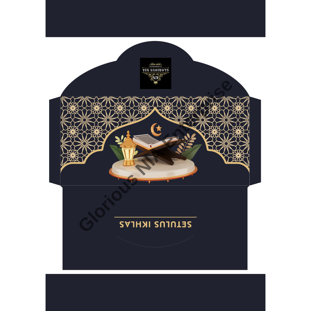 Design Sampul Duit Raya Angpau duit tak perlu lipat softcopy PDF saiz ...