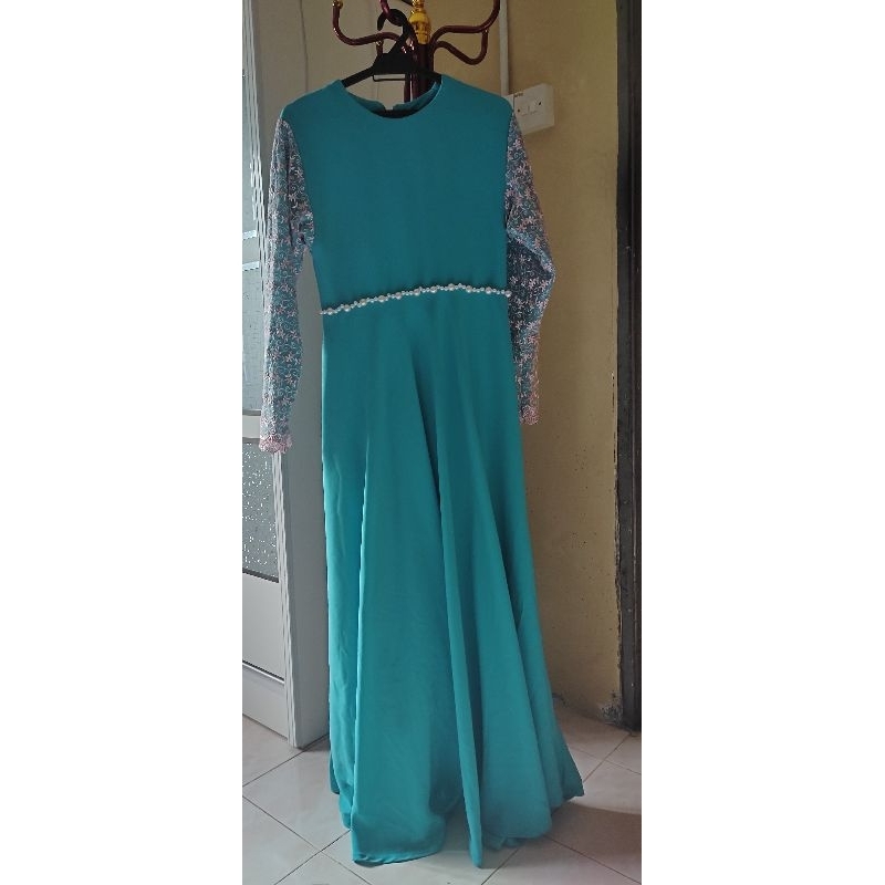 Dress biru (konvo/wedding) | Shopee Malaysia