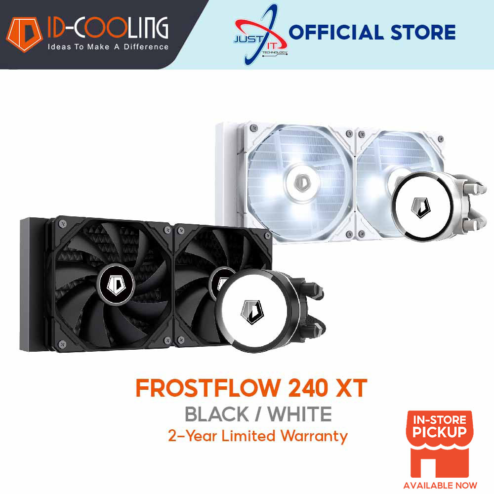 ID-COOLING FROSTFLOW 240 XT CPU Liquid Cooler ( BLACK / SNOW WHITE ...