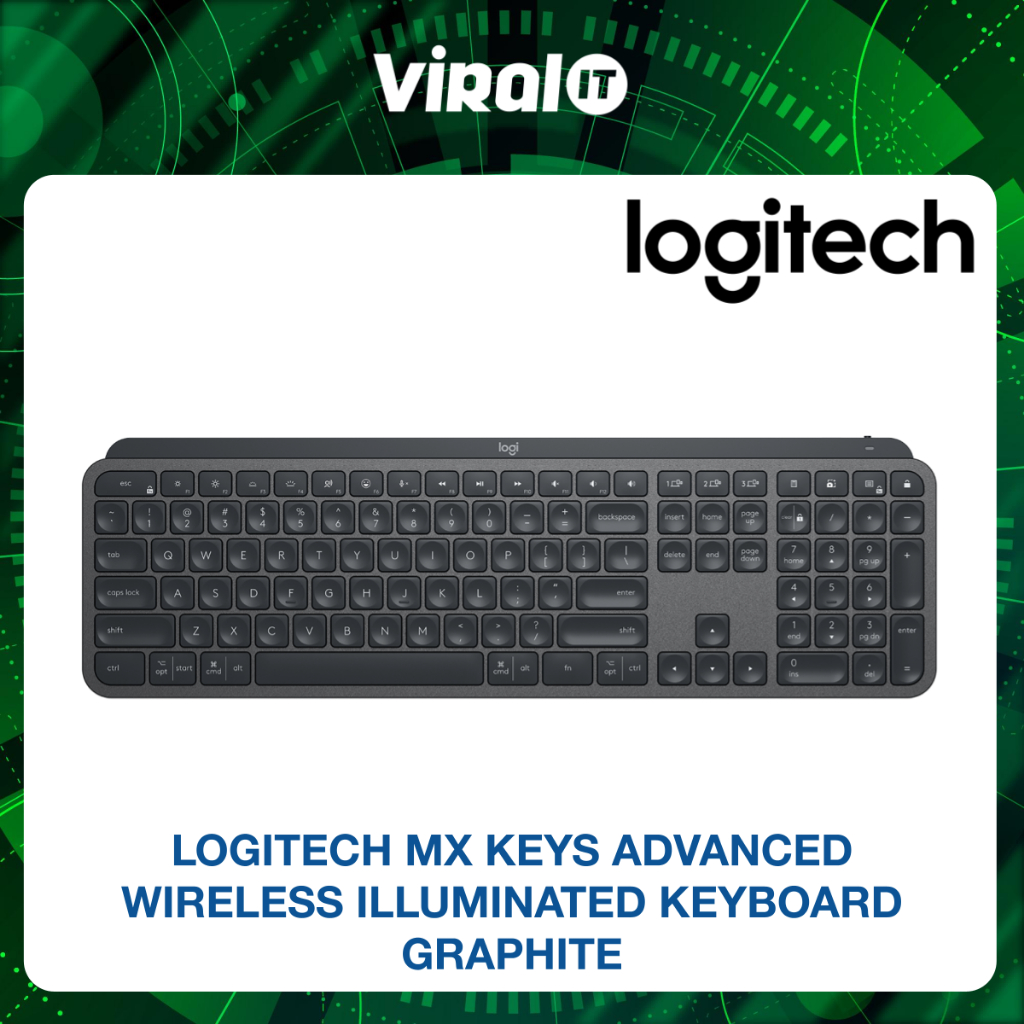 LOGITECH MX KEYS ADVANCED WIRELESS ILLUMINATED KEYBOARD | Shopee Malaysia