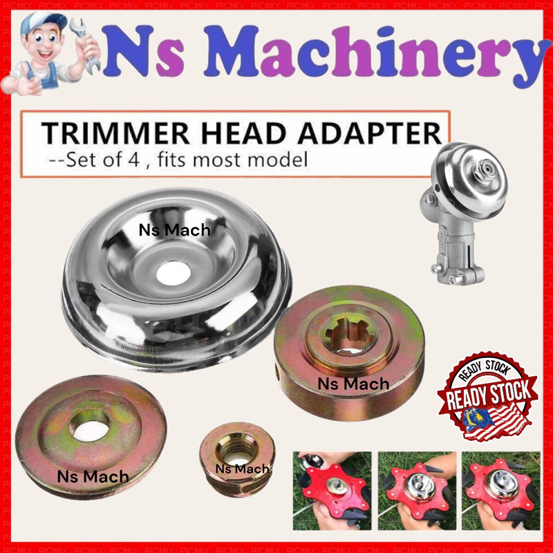 4Pcs Outdoor Trimmer Head Adaptors Kit Lawn Mower Head Adaptor ...