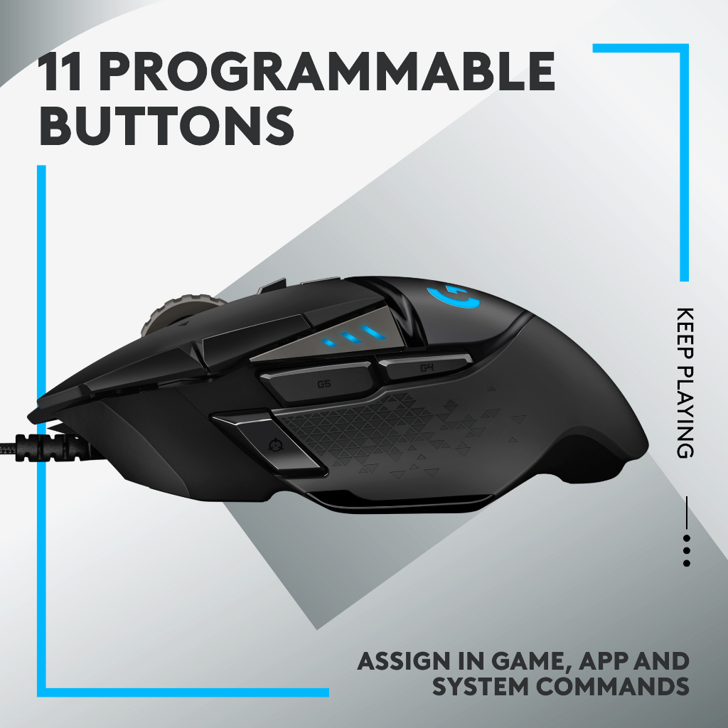 Logitech G502 HERO High Performance Wired Gaming Mouse + G413 SE Full ...