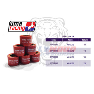 RACING PULLEY ASSEMBLY UMA RACING EGO EGO'S NOUVO NOUVO'S (18x14) OVER RANGE PULLEY ROLLER 10G ...