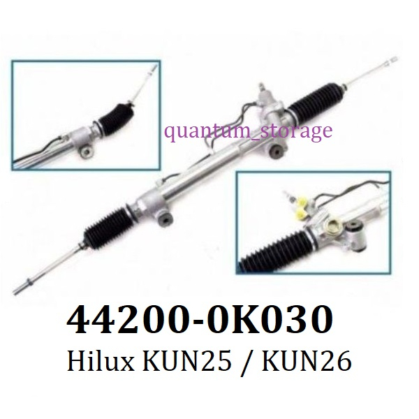 Toyota Power Steering Rack Pinion Assy 44200-0K030 Hilux Vigo KUN25 ...
