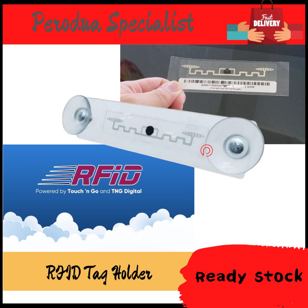 🔥MY RFID Holder🔥RFID Touch n Go TNG RFID Tag Sticker Smart Tag For Car ...