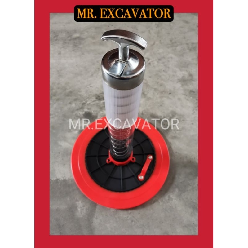Manual Grease Gun Suction Plate Grease Dish Excavator Backhoe Tractor ...