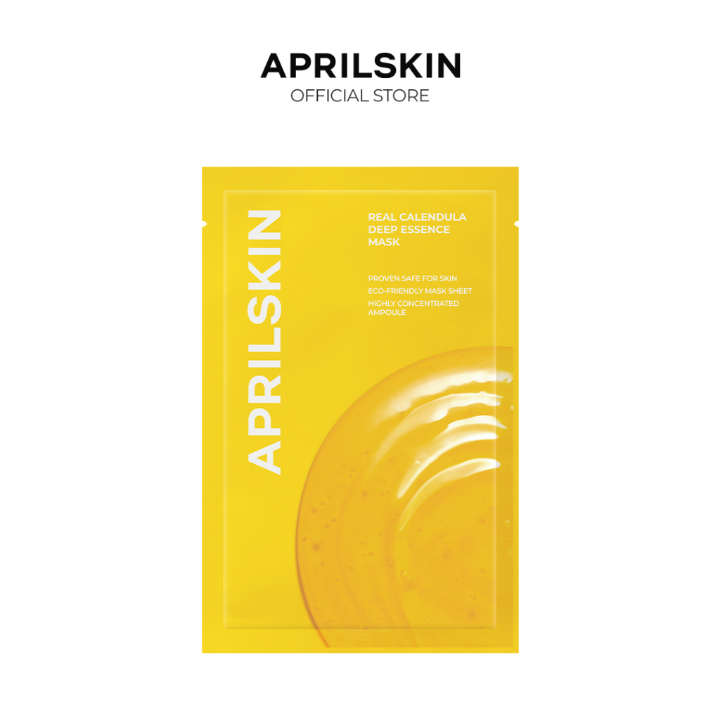 APRILSKIN Real Calendula Deep Essence Mask (1ea 2ea 4ea 10ea) | Shopee ...
