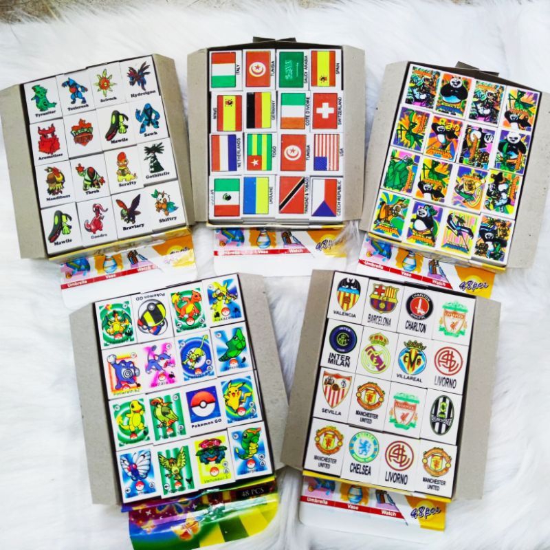 RC 小精灵 Kids Fancy Eraser Naruto/Pkmn/Ben10/Football Clubs Collection ...