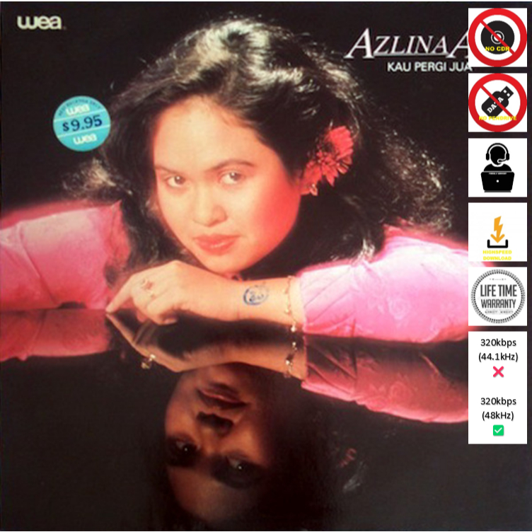 Azlina Aziz (Album Of The Years) - 320kbps (48kHz) HQ | Shopee Malaysia