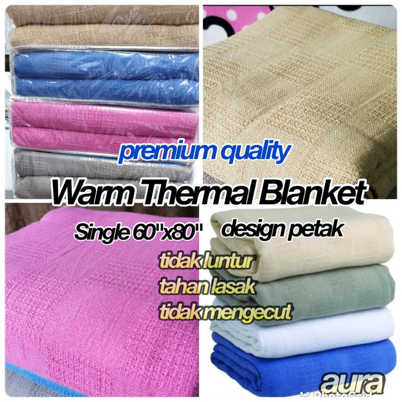 SELIMUT THERMAL💕WARM BLANKET 💕SINGLE💕QUEEN | Shopee Malaysia