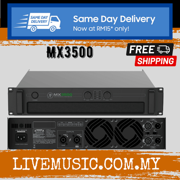 Mackie MX3500 2700W Professional Amp Power Amplifier (MX 3500/MX-3500) | Shopee Malaysia