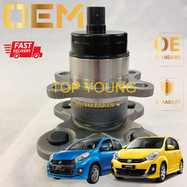 PERODUA MYVI 1.3 REAR ( RW ) ( BELAKANG ) WHEEL BEARING HUB WITH ABS ...