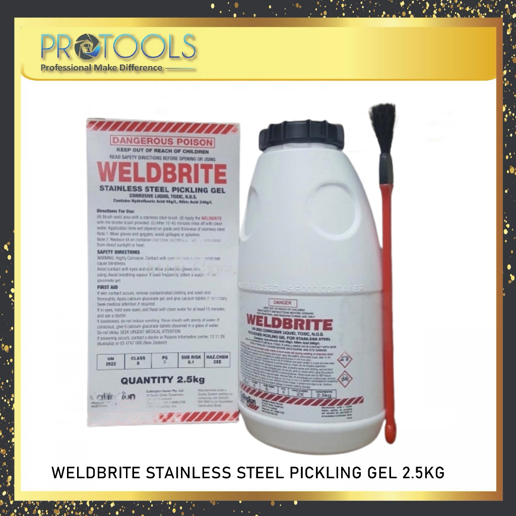 WELDBRITE STAINLESS STEEL PICKLING GEL 2.5KG PICKLING PASTE | Shopee ...