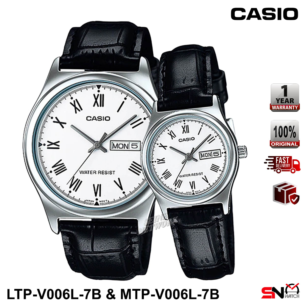 Casio Ltp V006l Mtp V006l Men Watch Ladies Watch Couple Watch Day Date Display Quartz Analog