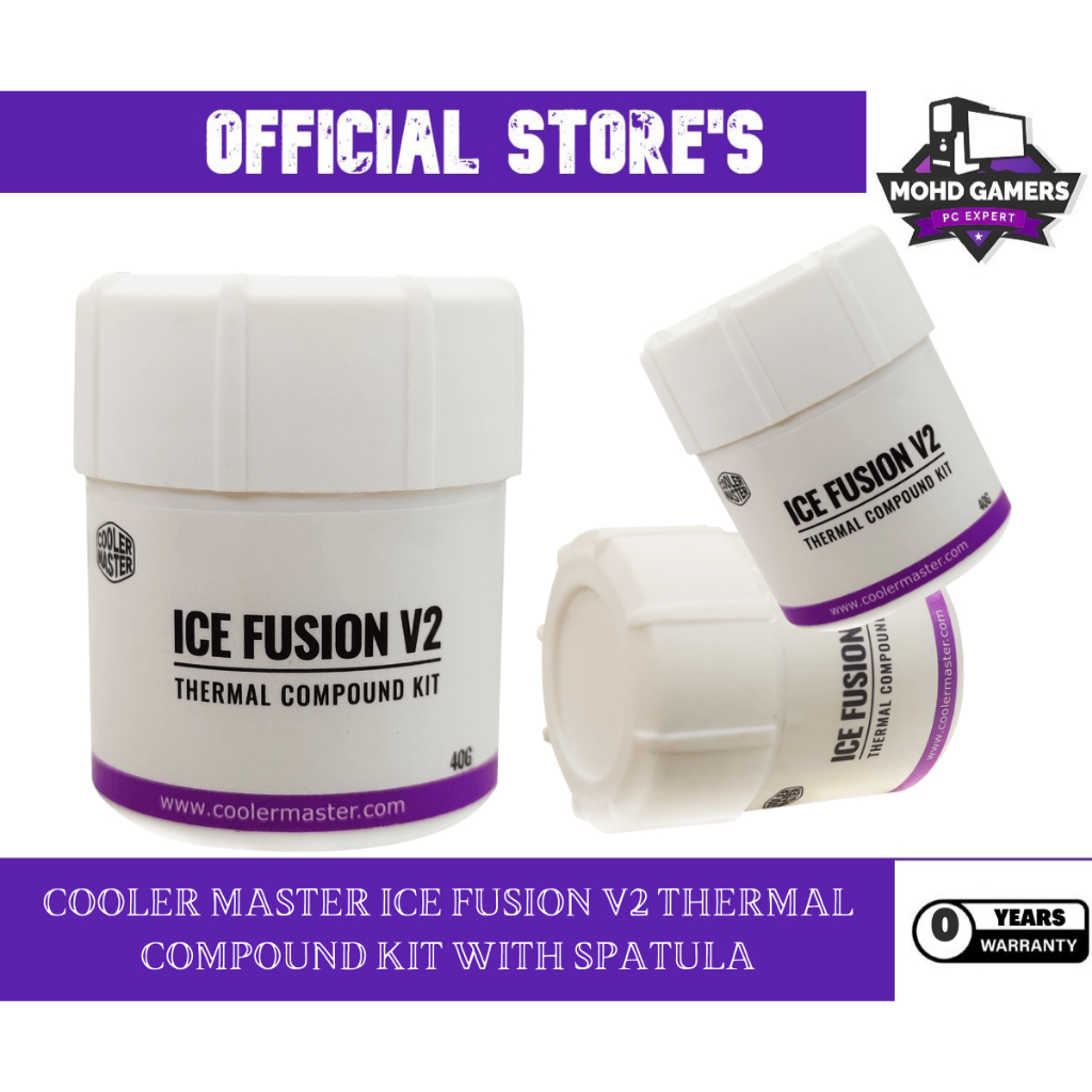 COOLER MASTER ICE FUSION V2 THERMAL COMPOUND KIT WITH SPATULA | Shopee Malaysia