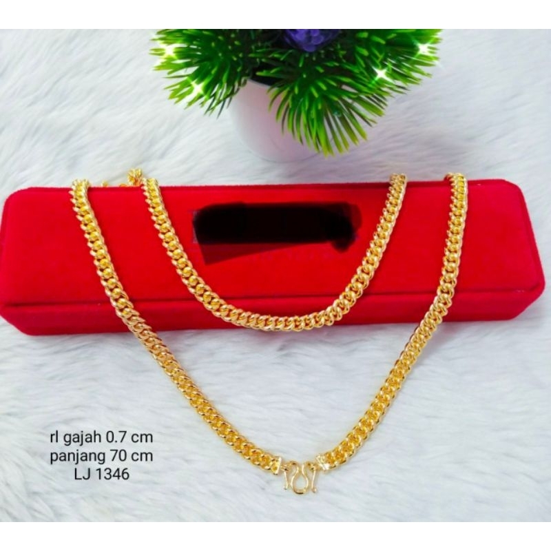 rantai leher gajah emas bangkok | Shopee Malaysia