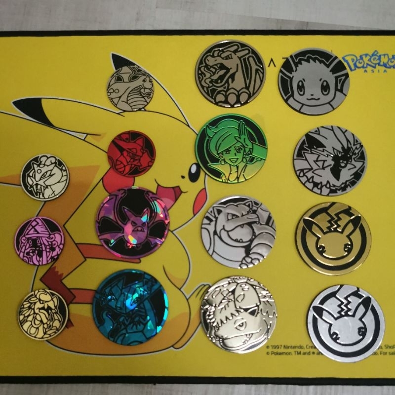 Pokemon Card PTCG Holofoil Plastic Coin Authentic Original(Tapu Lele ...
