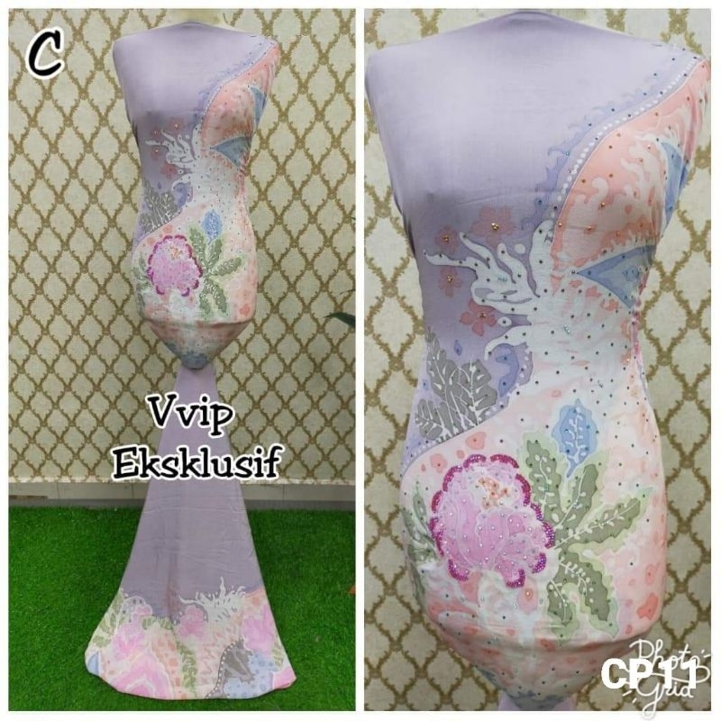 Batik Lukis Kelantan Sutera Crepe Vvip Eksklusif Daimond (Kain Pasang ...