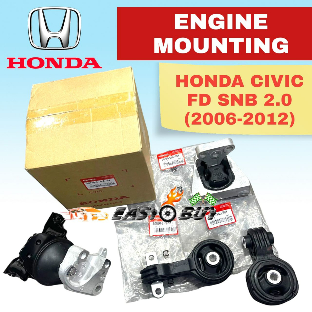 100% ORIGINAL HONDA ENGINE MOUNTING HONDA CIVIC FD SNB 2.0 2006-2011 ...