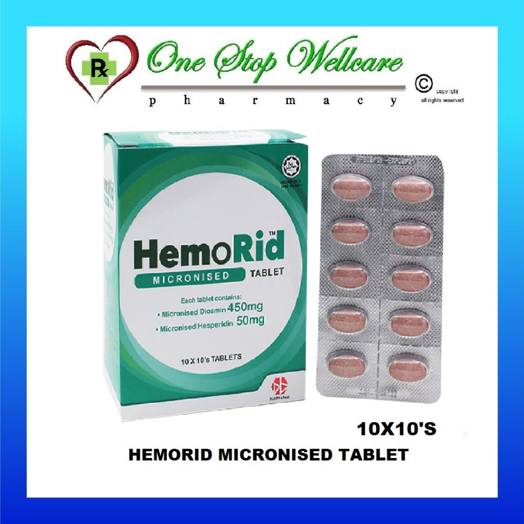 HEMORID MICRONISED TABLET 10X10'S (EXP:02/2027) | Shopee Malaysia